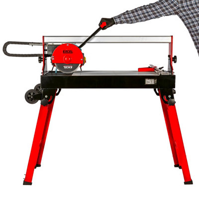 Excel 620mm Wet Tile Cutter 800W 230V with Water-Cooled Precision ...
