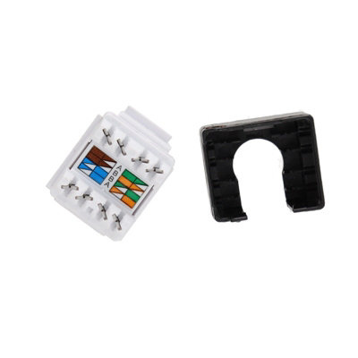 Excel Cat6A UTP Unscreened RJ45 Keystone Jack IDC Punch Down White
