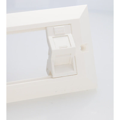 Excel Euro Mod Angled Shutter For RJ45 Keystone Jack FacePlate 25mm x ...