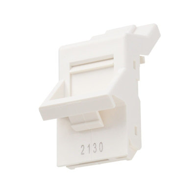 Excel Euro Mod Angled Shutter For RJ45 Keystone Jack FacePlate 25mm x ...