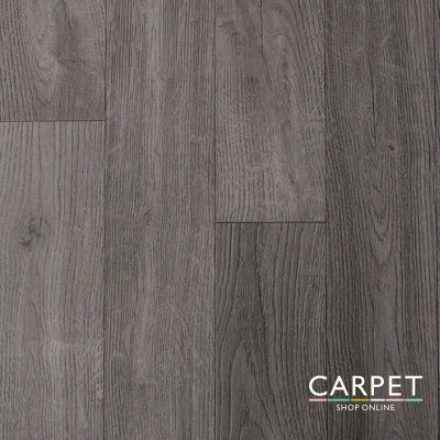 Excel Grey Oak Wood Vinyl Flooring 5m x 3m