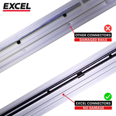 Excel Guide Rail Connector Bars Twin Pack