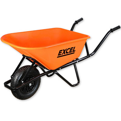 Excel Heavy Duty 100L Wheelbarrow HDPE Plastic Tray | DIY at B&Q
