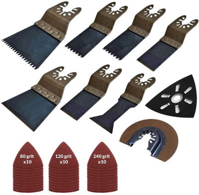 Excel Oscillating Multi Cutter Blade Set 39 Piece Accessory Kit for ...
