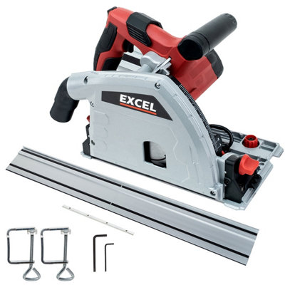 Excel Plunge Saw 165mm 1200W/240V with Guide Rail Set
