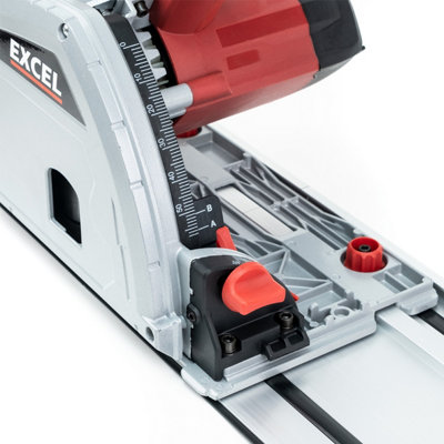 Excel Plunge Saw 165mm 1200W/240V with Guide Rail Set