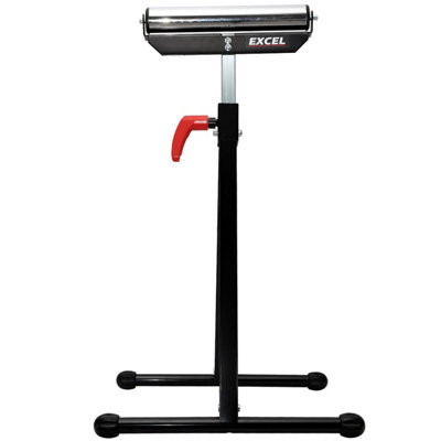 EXCEL ROLLER STAND ADJUSTABLE, HEAVY DUTY STEEL BASE, CHROME-PLATED ...