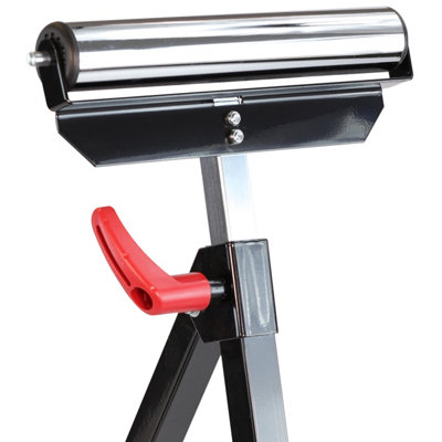 EXCEL ROLLER STAND ADJUSTABLE, HEAVY DUTY STEEL BASE, CHROME-PLATED ...