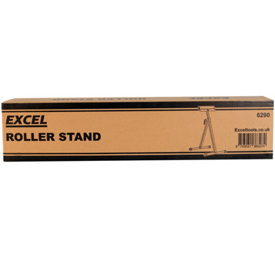EXCEL ROLLER STAND ADJUSTABLE, HEAVY DUTY STEEL BASE, CHROME-PLATED ...