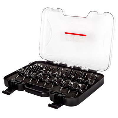 Excel Shank Router Cutter Bit Set 1/4inch 35 Piece