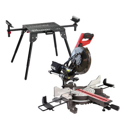 Excel Sliding Mitre Saw Double Bevel 255mm 240V/2000W & Laser with ...