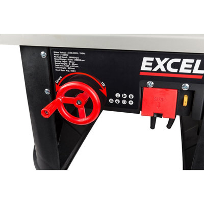Excel Table Router Cutter 240V 1500W, Variable Speed, Adjustable Fence ...