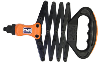 Exclusive C0742 Heavy Duty Folding Hand Riveter, 2.4-6.4mm , soft grip