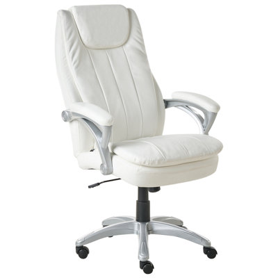 Executive Chair CHIEF Faux Leather Off-White
