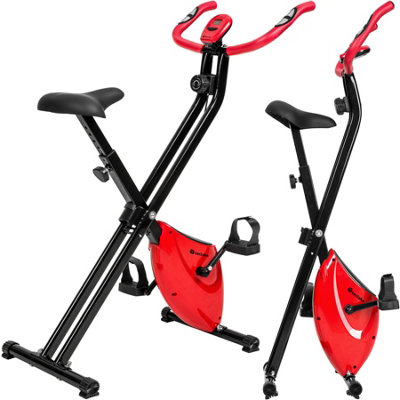 Exercise Bike - foldable, 8 difficulty levels, training computer, heart ...