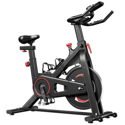 Exercise Bike, Indoor Bike with Silent Belt Drive, Heavy Flywheel and ...