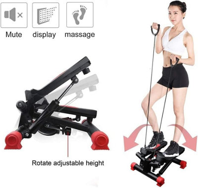 Exercise Stepper with Display Mini Aerobic Stepper,Quiet Fitness ...