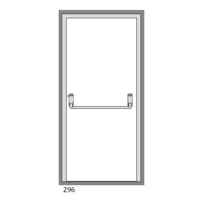 Exidor 296 Single Door Panic Bar with Latch