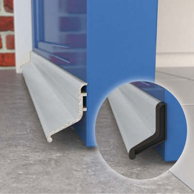 Exitex Rain Deflector 21 Weather Board Drip Door Bar White