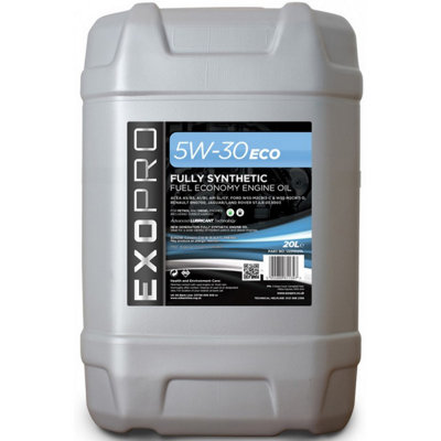 Exopro Eco Fuel Economy 20L Engine Oil 20 Litre 5W30 Fully Synthetic ...