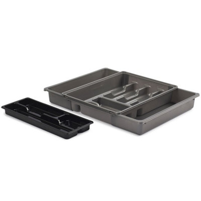 Expandable Adjustable Cutlery Utensil Holder Tray Drawer Organiser ...