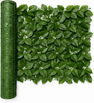 Expandable Artificial Ivy Hedge Privacy Screen 1m x 3m