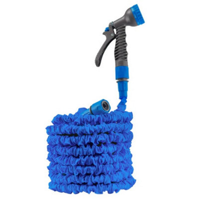 Expandable Garden Hose 22M-Blue Lightweight Flexible Hose with Spray ...