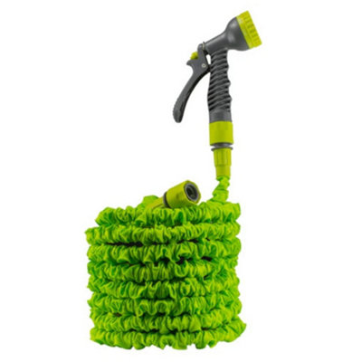 Expandable Garden Hose 30M-Green Lightweight Flexible Hose with Spray ...
