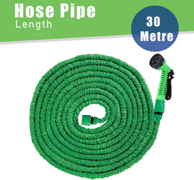 Expandable Garden Hose Pipe With Tap Connectors-30 Meters