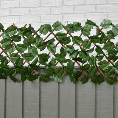 Expanding Artificial Ivy Leaf Trellis, Garden Hedge Trellis Privacy ...