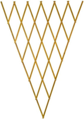 Expanding Garden Fan Trellis, Tan, 180 x 90cm (6ft x 3ft) Pack of 5