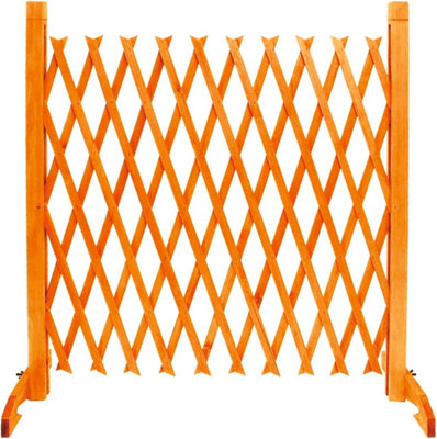 Expanding Trellis Garden Fence - Versatile & Portable Brown ...