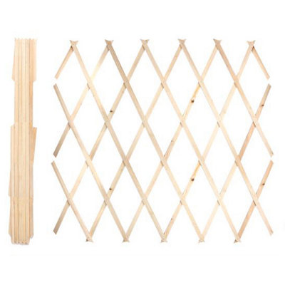 Expanding Wooden Garden Trellis for Climbing Plants Fence Panel 180 x ...