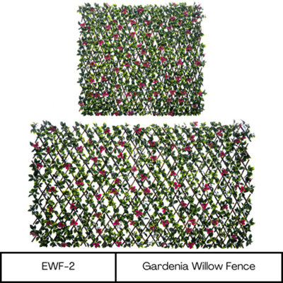 Expanding Wooden Trellis Privacy Screen - 200cm x 100cm - Garden ...