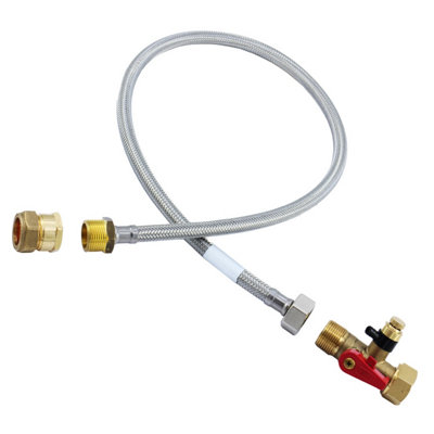 Expansion Vessel Hose 3/4" M to 3/4" F + 3/4" to 22mm Compression ...