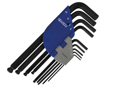 Shop Expert E113976 Ball End Hexagon Key Long Arm Set, 9 Piece (1.5 ...