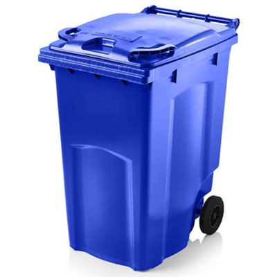 Express Wheelie Bins - Blue Outdoor Wheelie Bin for Trash and Rubbish ...