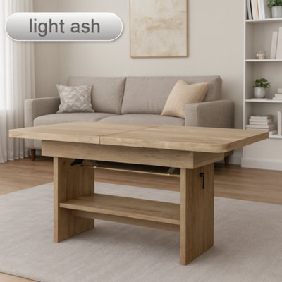 Extendable Coffee-to-Dining Table - Adjustable 116-156cm, Height 59 ...