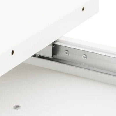 Extendable Dining Table Small White Gloss Kitchen Table 6 8 Seater ...
