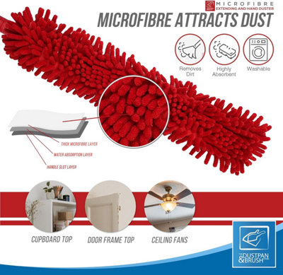Extendable Microfiber Feather Duster with Hand Cleaning Dusters