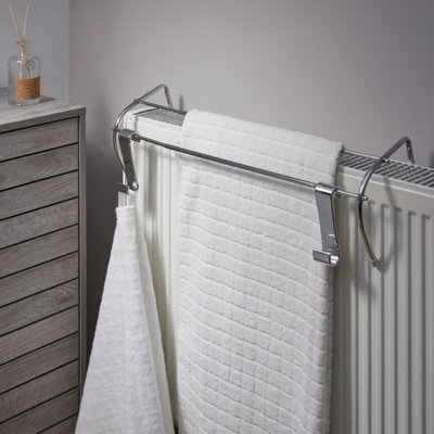 Extendable Radiator Towel Rail Airer in Chrome