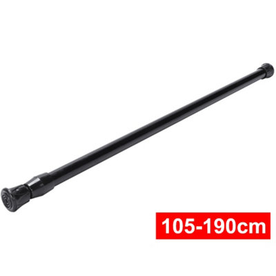 Extendable Spring Rods Loaded Telescopic Net Voile Tension Curtain Rail ...