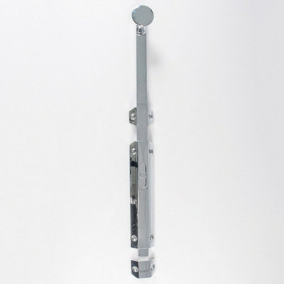 Extended Surface Mounted Flat Door Bolt Lock 355 x 36mm Polished Chrome