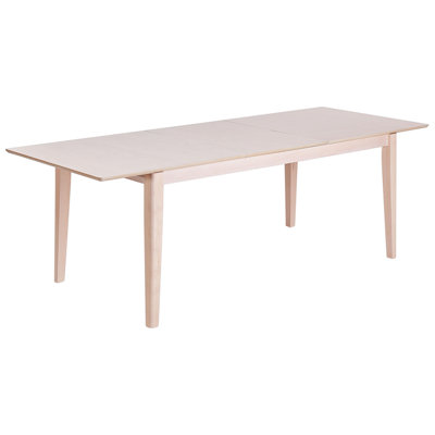 Extending Dining Table CROSBY Light Beech 180/240 cm 90 cm