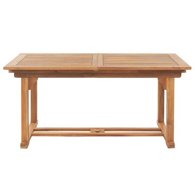 Extending Garden Dining Table JAVA 160/220 cm 90 cm Acacia Wood Light Brown