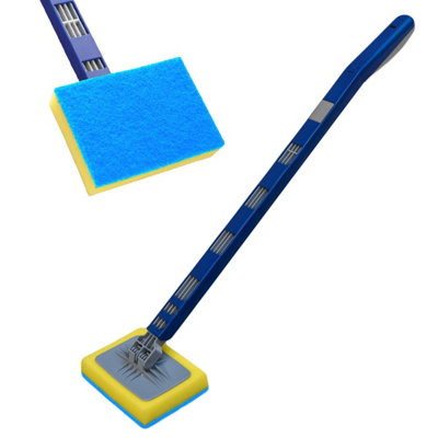 EXTENDING WINDOW & TILE CLEANING TOOL TELESCOPIC BATHROOM FLOOR MOP ...