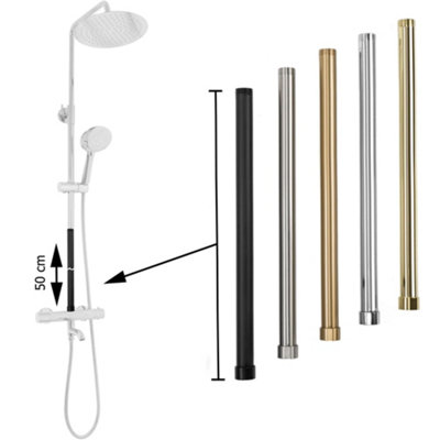 EXTENSION FOR A BATHTUB AND SHOWER SET REA BRUSH NICKEL