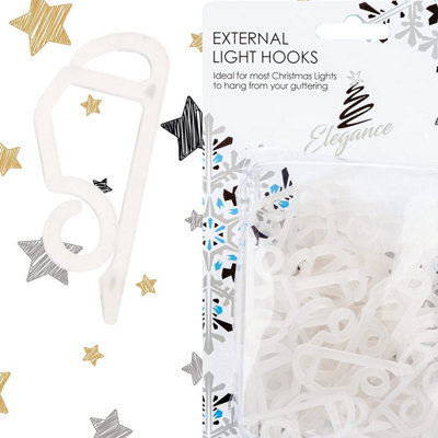 External Light Hooks, Outdoor Decoration Hooks, Hanging, Christmas