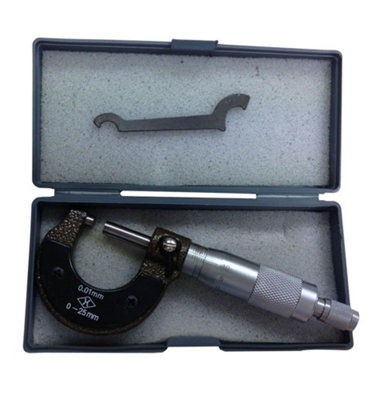 External Micrometer 0-25mm Metric External Outside Micrometer Gauge
