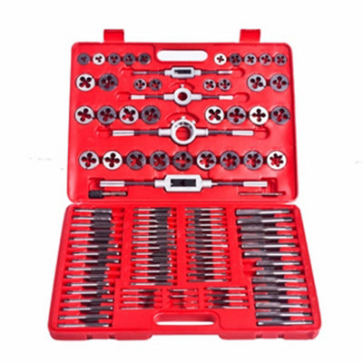EXTRA HARD CARBON STEAL TAP & DIE TOOL SET 111 PIECE